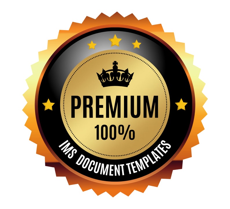 INTEGRATED MANAGEMENT SYSTEM 9001 14001 45001 Document Templates - Etsy