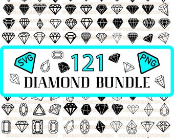 Diamond SVG Diamond Cut Files Diamond DXF Diamond PNG Diamond Design ...