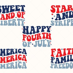 Retro 4th of July Svg Bundle, July 4th Svg, Fourth of July Svg, America ...