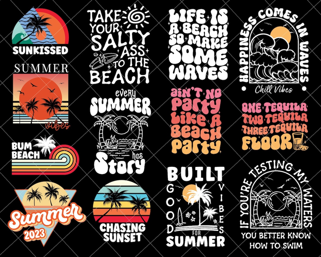 Retro Summer SVG Summer SVG Groovy Summer PNG Sublimation Summer T ...
