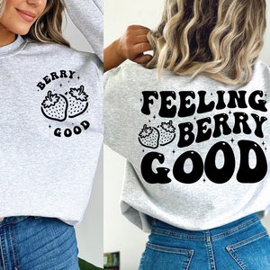 Feeling Berry Good Svg, Retro Strawberry Svg, Strawberry Sublimation ...