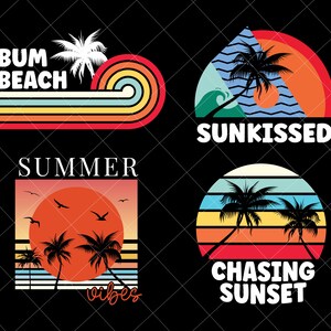Retro Summer SVG Summer SVG Groovy Summer PNG Sublimation Summer T ...