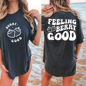 Feeling Berry Good Svg, Retro Strawberry Svg, Strawberry Sublimation ...