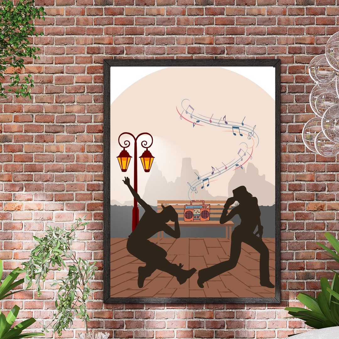 Hip Hop Dancer, Hip Hop Dancer PRINTABLE, Hip Hop Art, Hip Hop Wall Art ...