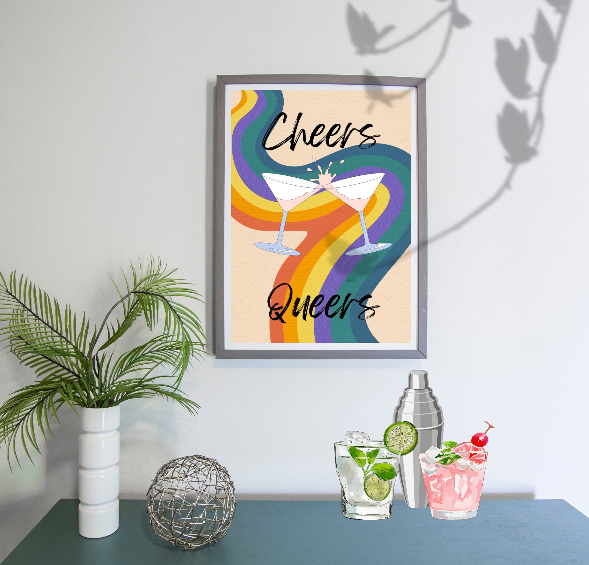 Cheers Queers - Digital Download - Etsy