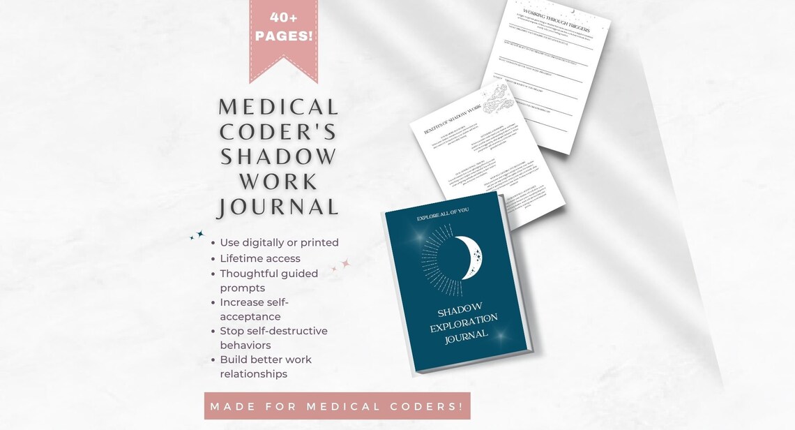 Shadow Work Journal for Medical Coders Guided Prompts - Etsy