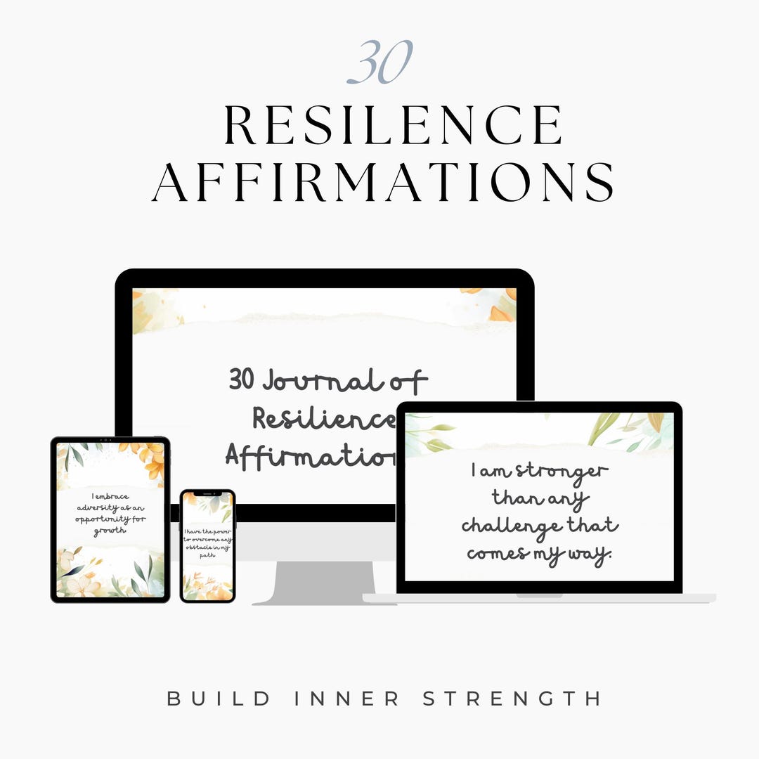Women's Resilience Affirmation Journal Build Confidence & Strength ...