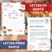 Letter to Santa & Santa Response Christmas Wish List Christmas ...