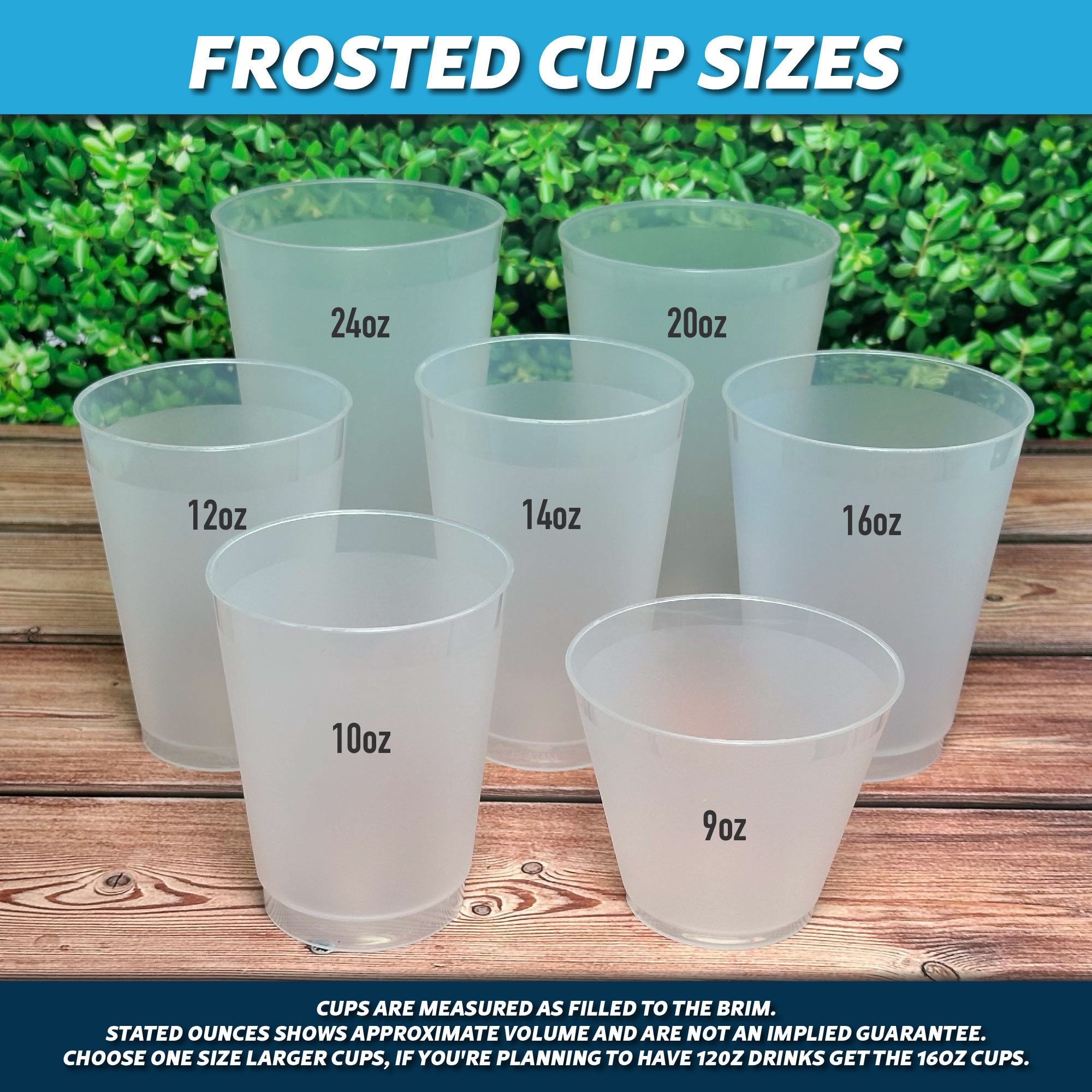 Custom Wedding Cups, Reception Bar Frosted Cups, Personalized ...