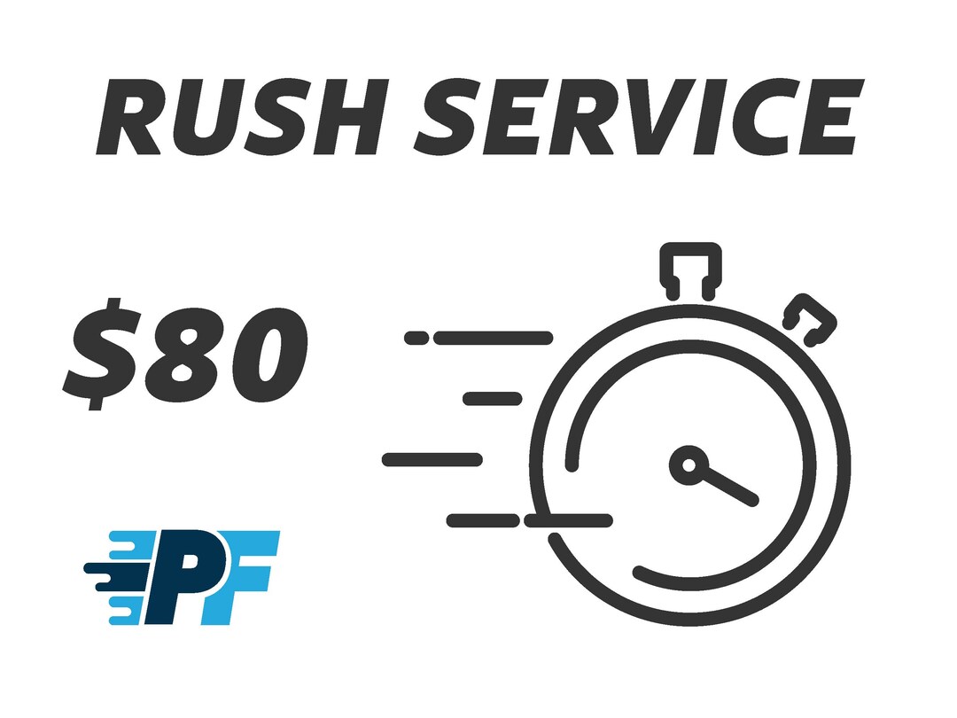 Rush Service - Etsy
