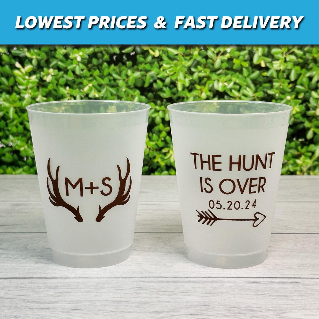 Custom Frosted Wedding Cups Unique Keepsake for Guests, Ideal for ...