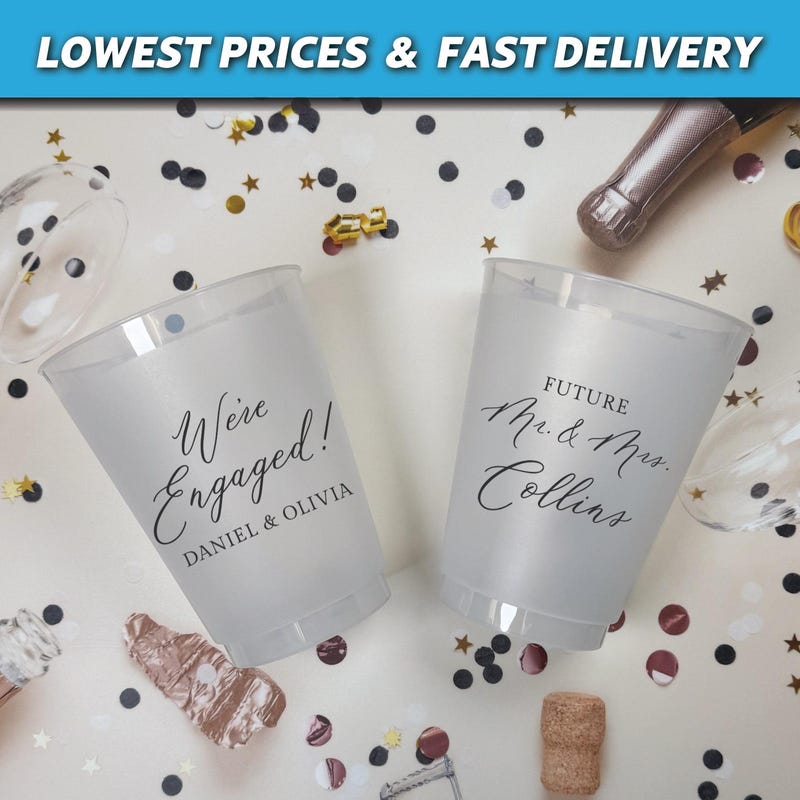 They Are Engaged Cups - Etsy