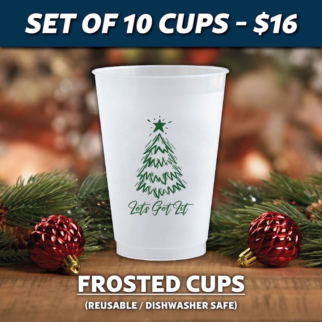 Festive Christmas Cups , Perfect for Holiday Gatherings and Parties ...