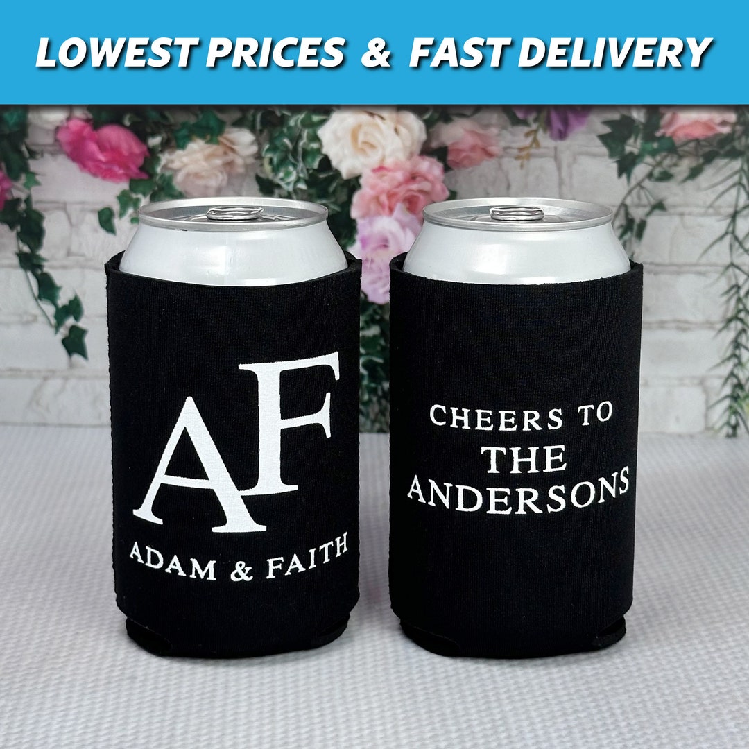 Modern Wedding Favors, Personalized Wedding Huggers, Minimalist Wedding ...