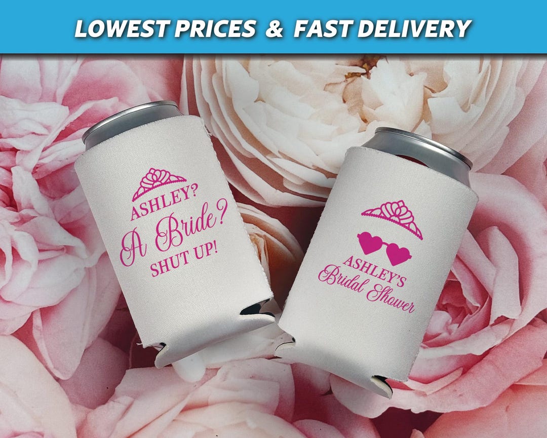 Me? A Bride? Shut Up!, Princess Bridal Shower Can Coolers, Princess ...