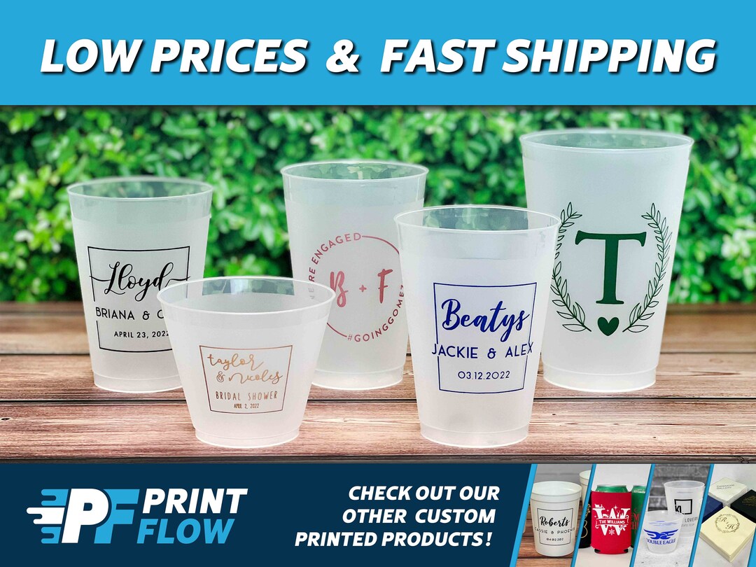 Custom Printed Frosted Cups Shatterproof Frost Flex - Etsy