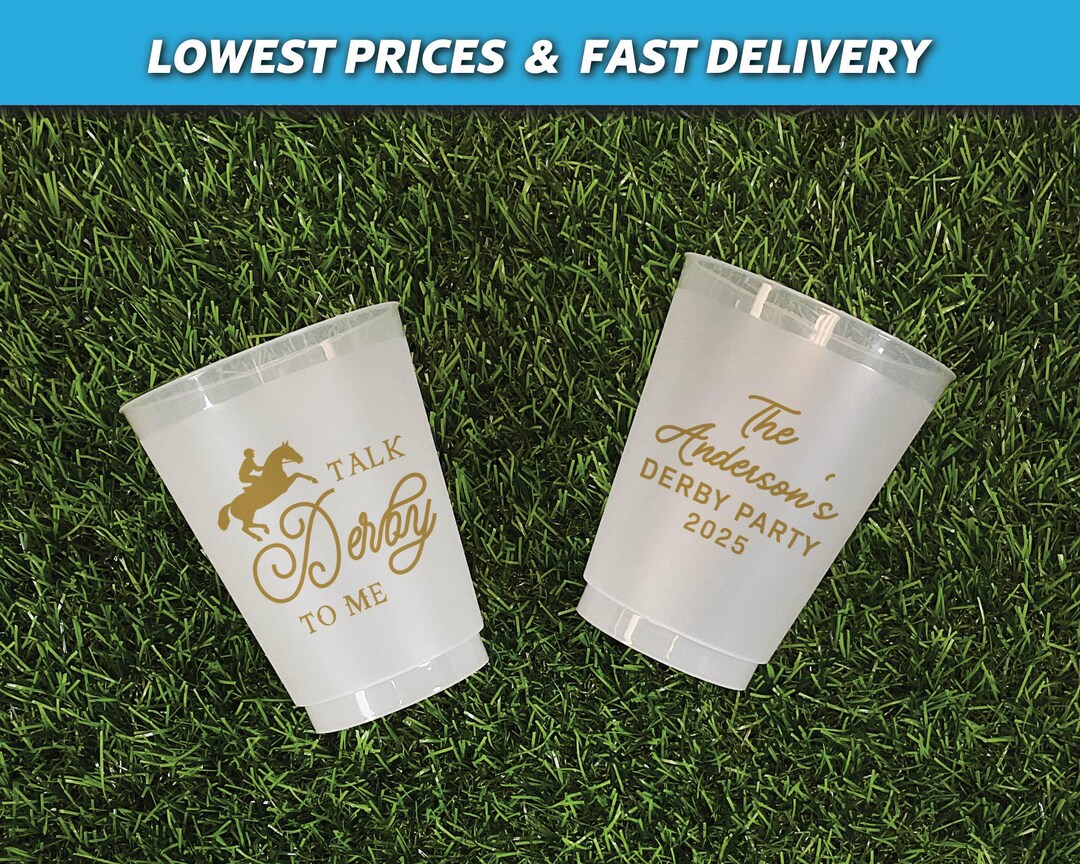 Talk Derby to Me Frosted Cups, Kentucky Derby Party, Horse Race Party ...