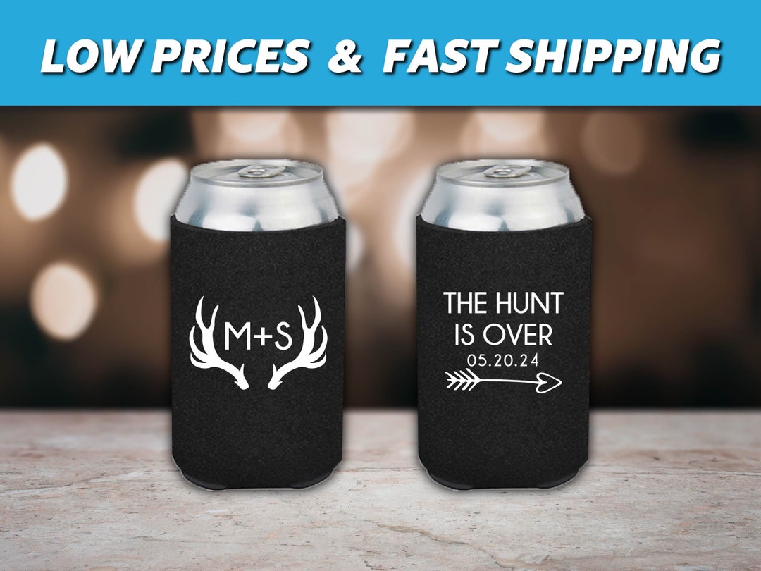 Personalized Wedding Can Coolers Custom Huggers for Modern - Etsy