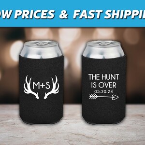 Personalized Wedding Can Coolers Custom Huggers for Modern - Etsy