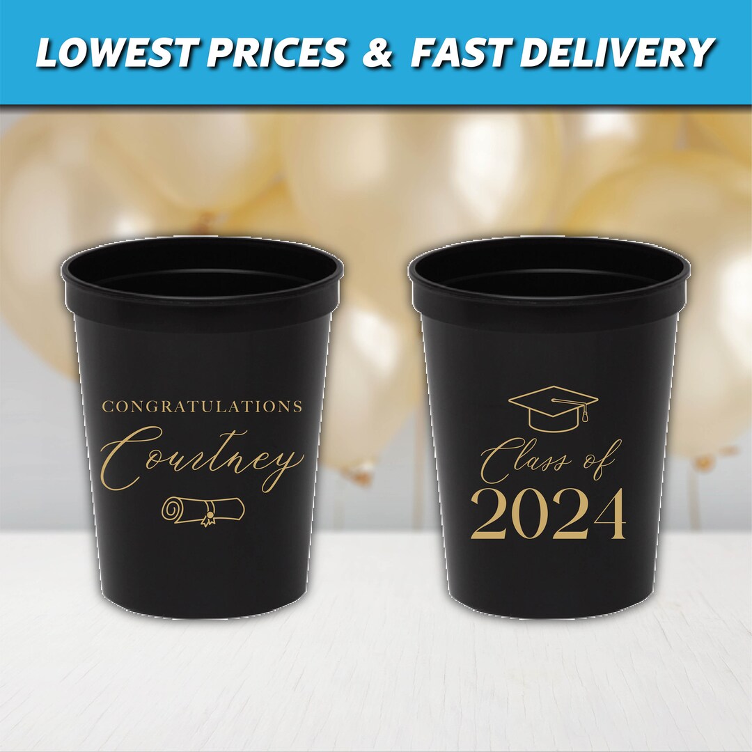 Personalized Stadium Cups, Graduation Cups, Plastic Cups, Stadium Cups ...