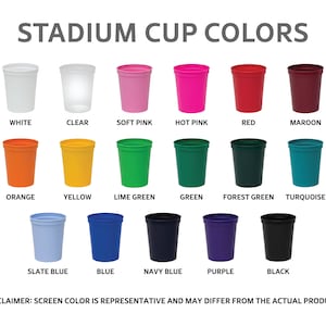 Custom Wedding Stadium Cups, Wedding Interlocking Monogram cups, Modern ...