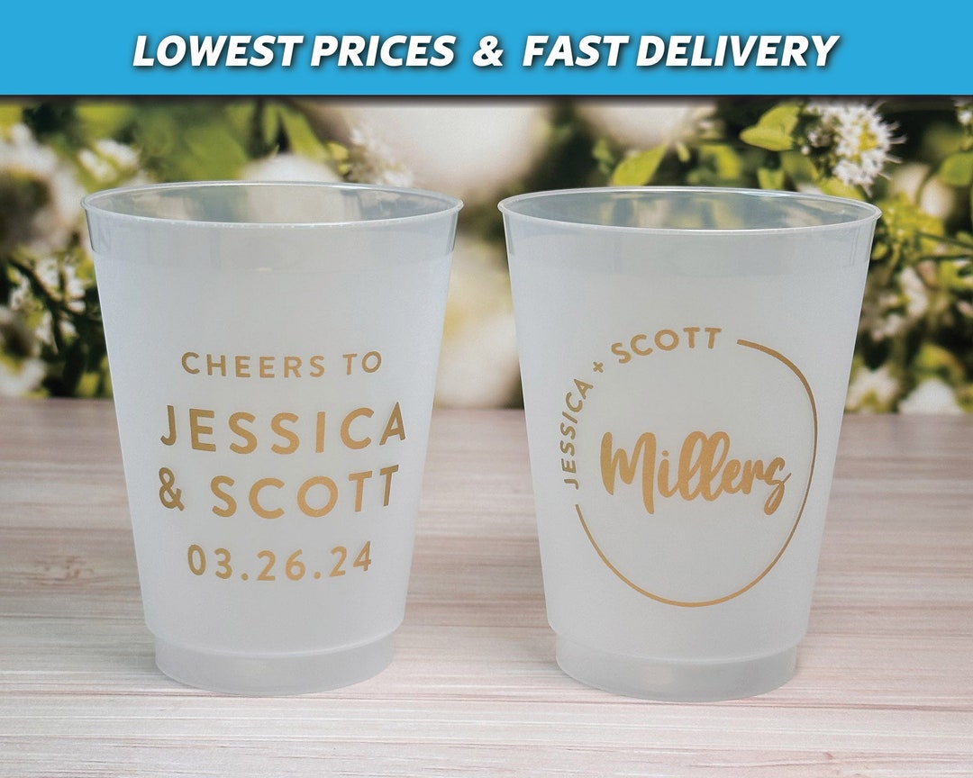 Personalized Wedding Cups, Frost Flex Cups, Night Before Cups, Wedding ...