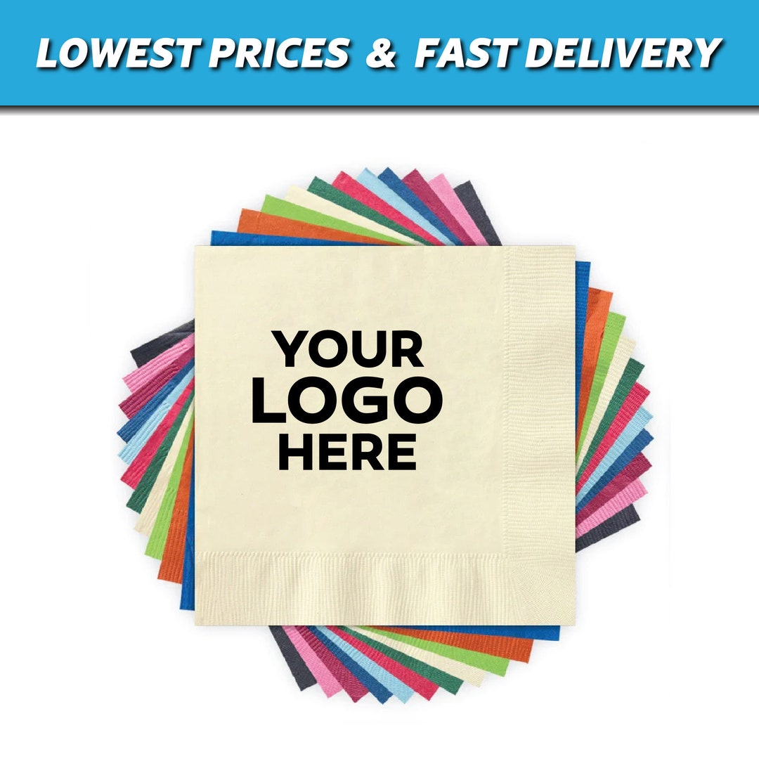 Custom Printed 3-PLY Cocktail Napkins - Personalized Napkins, Design ...