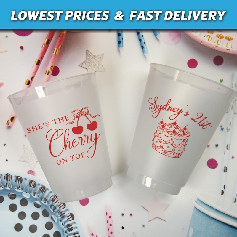 Cherry on Top Custom Cups - Etsy