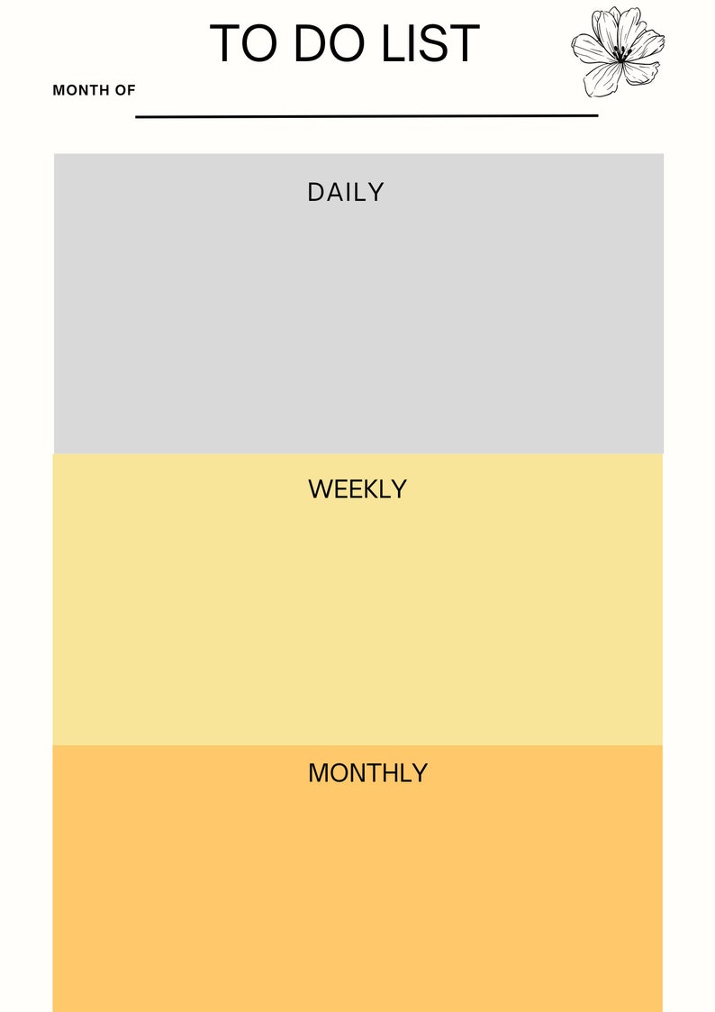 Minimal Modern to Do List Template Planner Downloadable PDF - Etsy