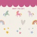 RAINBOW UNICORN Digital, Crayon Clipart, Png, Crayon Illustration - Etsy