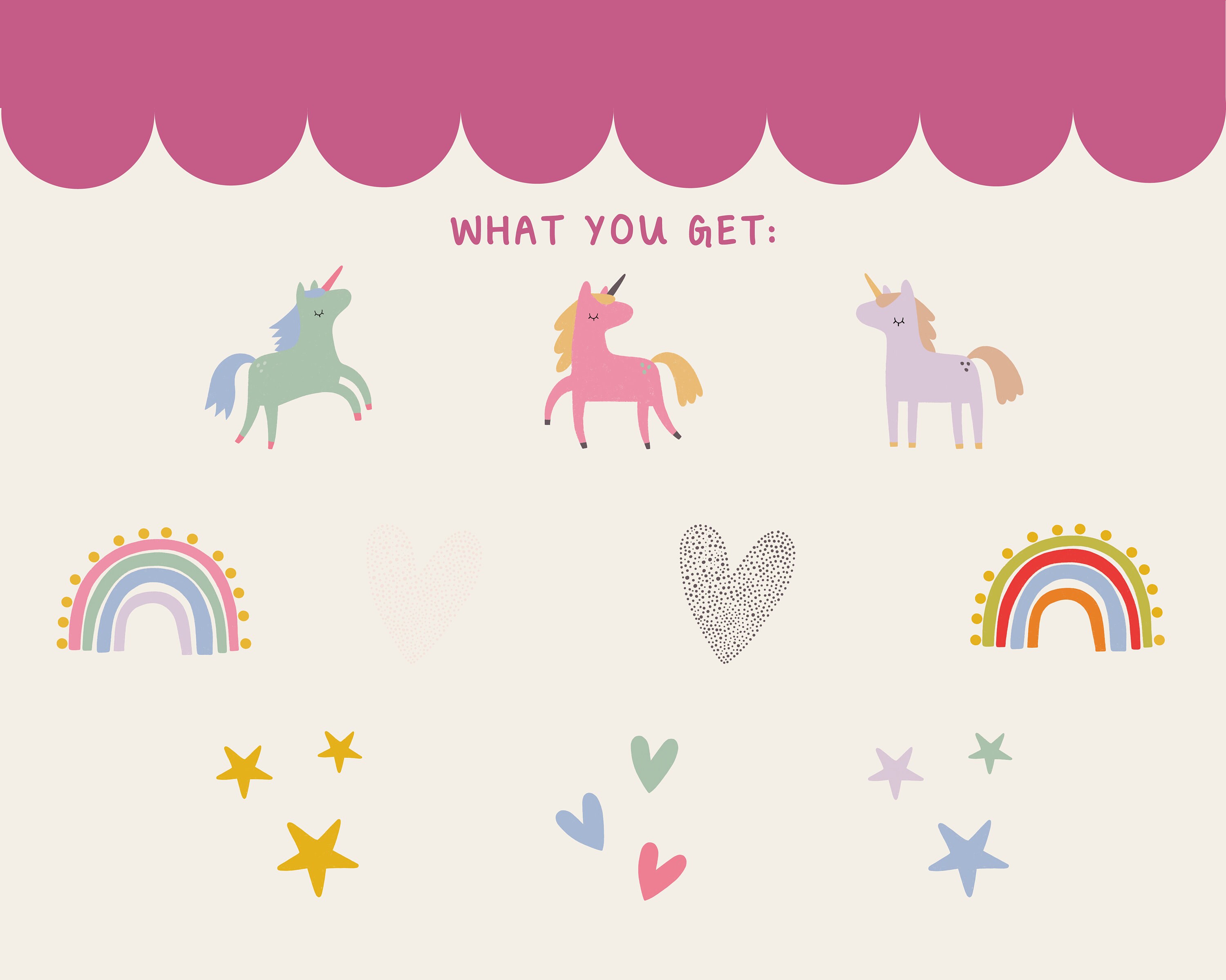 RAINBOW UNICORN Digital, Crayon Clipart, Png, Crayon Illustration - Etsy