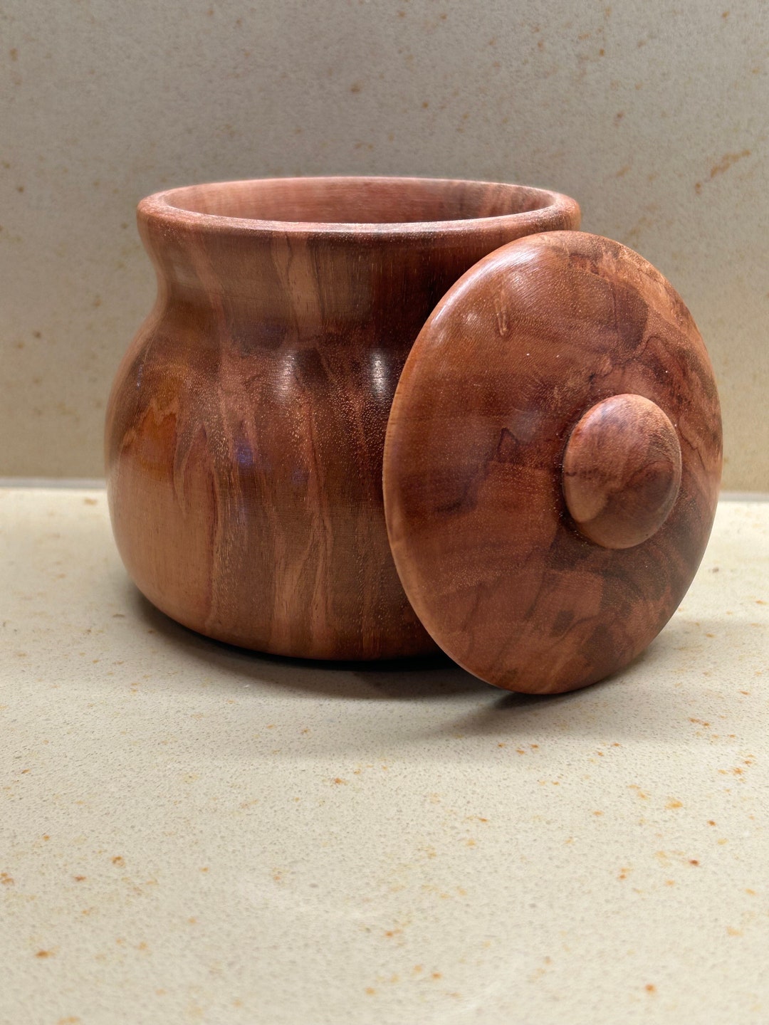 Handcrafted Wooden Jar - Etsy