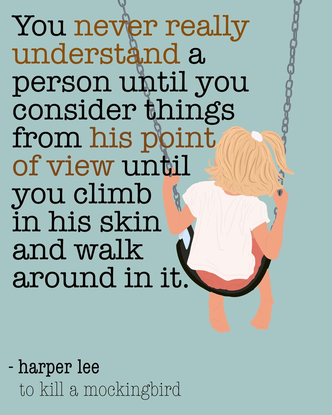 To Kill a Mockingbird Digital Poster Download | Iconic Quote & Digital ...