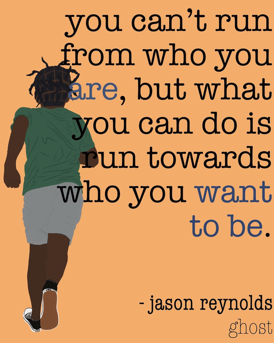Jason Reynolds Ghost Digital Poster Download | Inspirational Quote ...