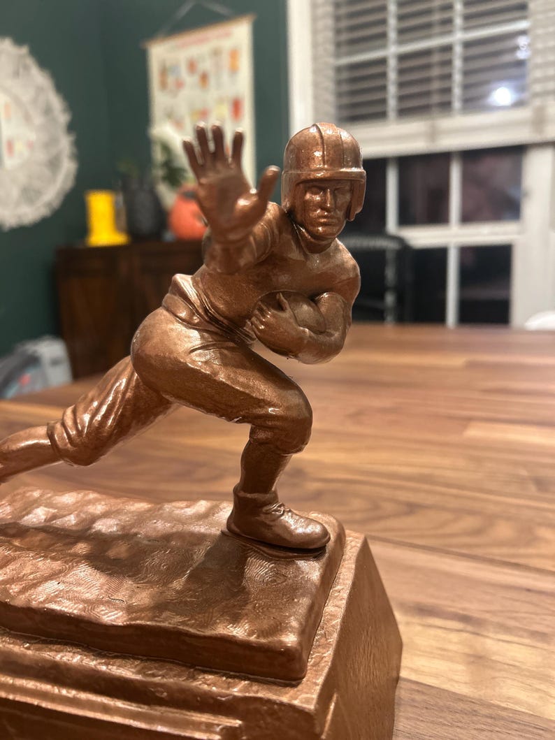 College Football MVP Trophy – 3D Printed Stiff Arm Pose Award (7.5 ...
