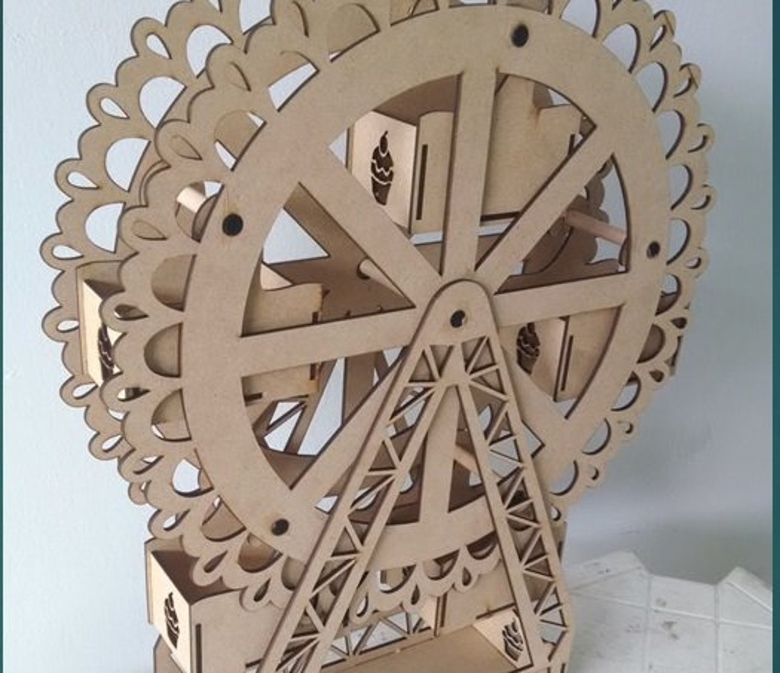 Ferris Wheel Laser Cut File Engrave Files Dxf / Cdr / Dwg / - Etsy