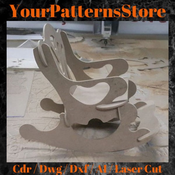 Rocking Chair Dxf - Etsy