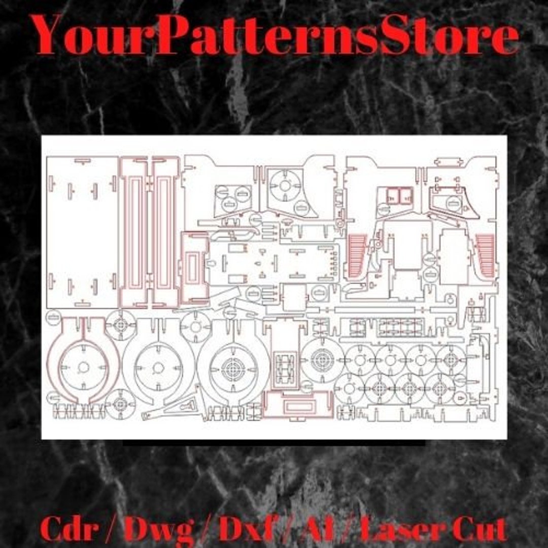 Wooden Tractor Laser Cut File Engrave Files Dxf / Cdr / Dwg - Etsy ...