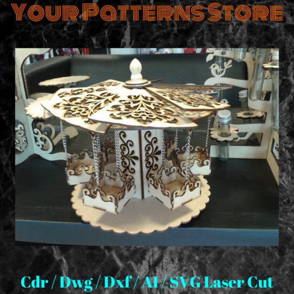 Carousel Laser Cut File - Etsy