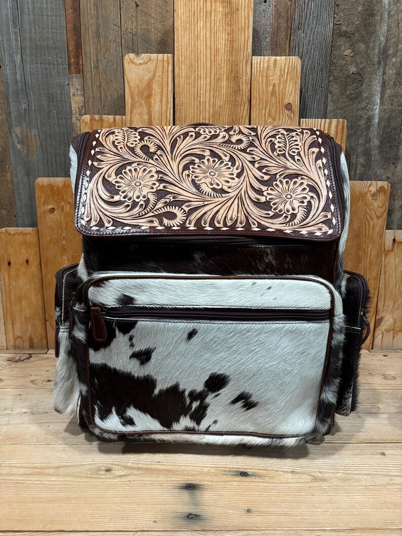 Cowhide & Tooled Leather Backpacks! - Etsy
