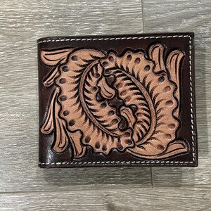 Tooled Leather Men's Wallets! - Etsy