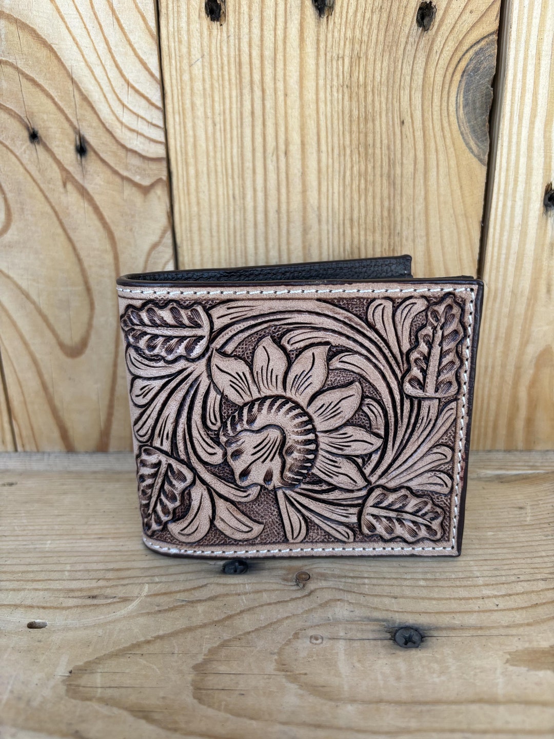 Tooled Leather Men's Wallets! - Etsy