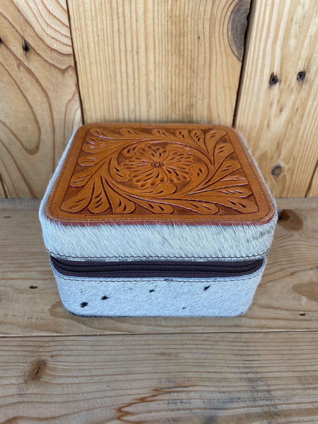 Cowhide Travel Jewelry Box! - Etsy