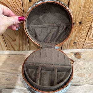 Round Double Decker Jewelry Box - Etsy