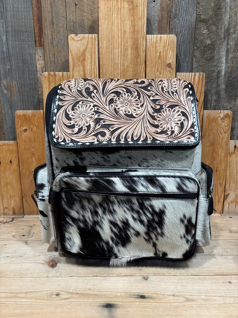 Cowhide & Tooled Leather Backpacks! - Etsy