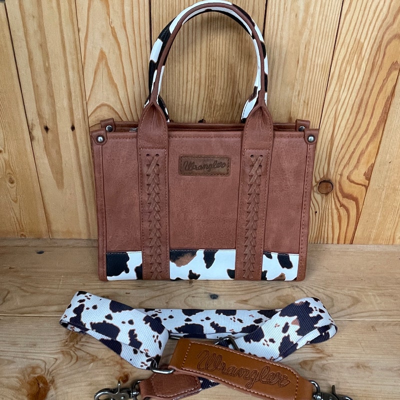 Cow Print Purse - Etsy