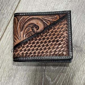 Tooled Leather Men's Wallets! - Etsy