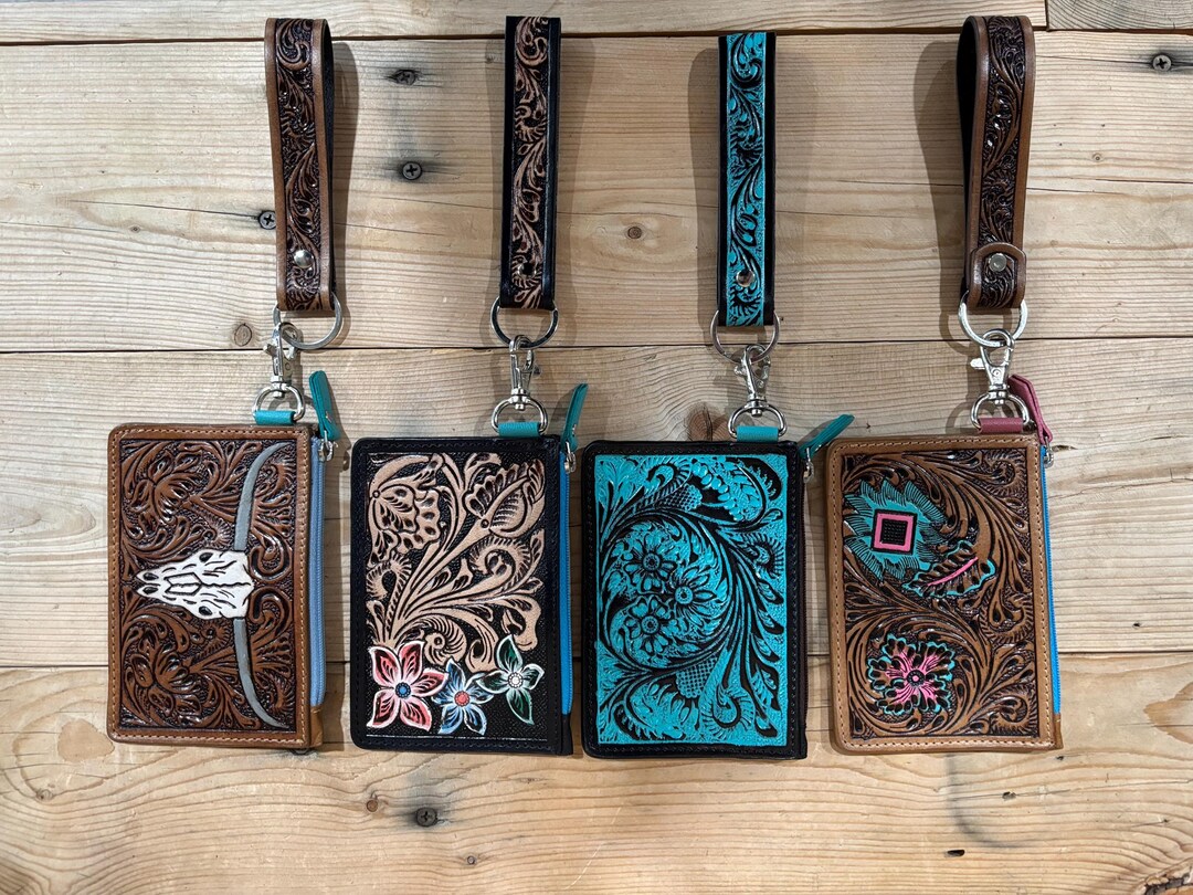 Tooled Credit Card Wallets! - Etsy