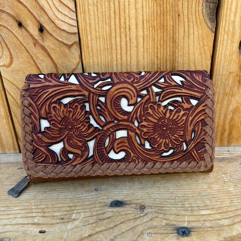 Hand Tooled Wallet - Etsy