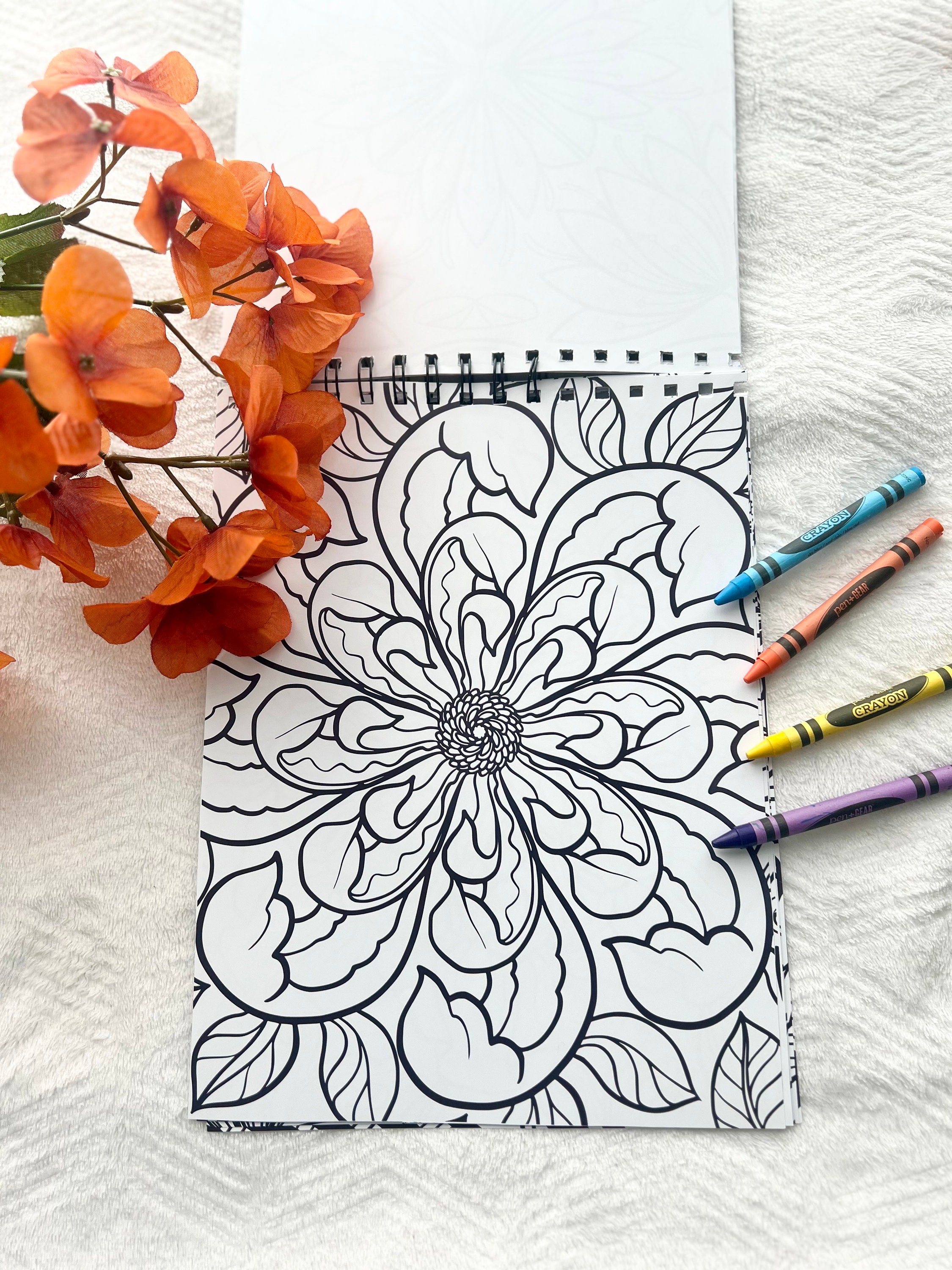 Relaxation Coloring Book, Cute Coloring Book, Gifts for Her, Mandala ...